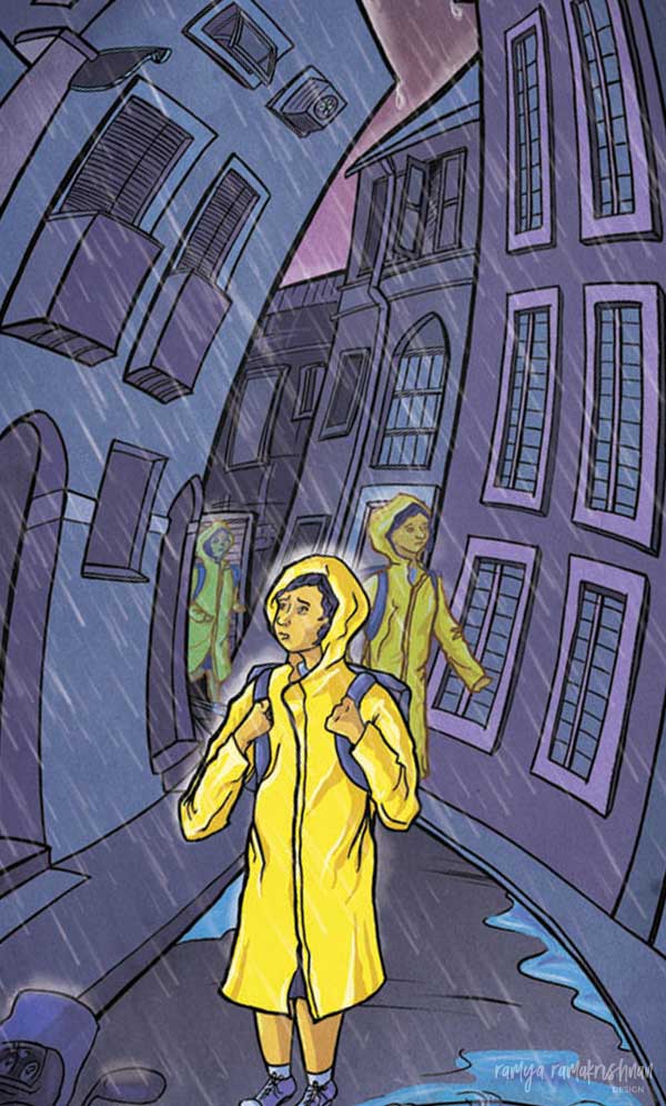 Shadows In The City : Ramya Ramakrishnan Illustration